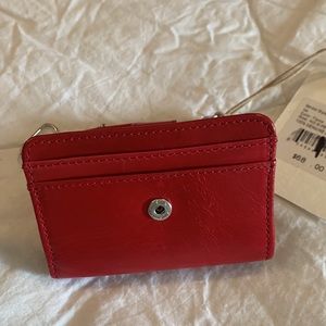 HOBO | Bags | Brand New Hobo Red Bifold Wallet Id Holder | Poshmark